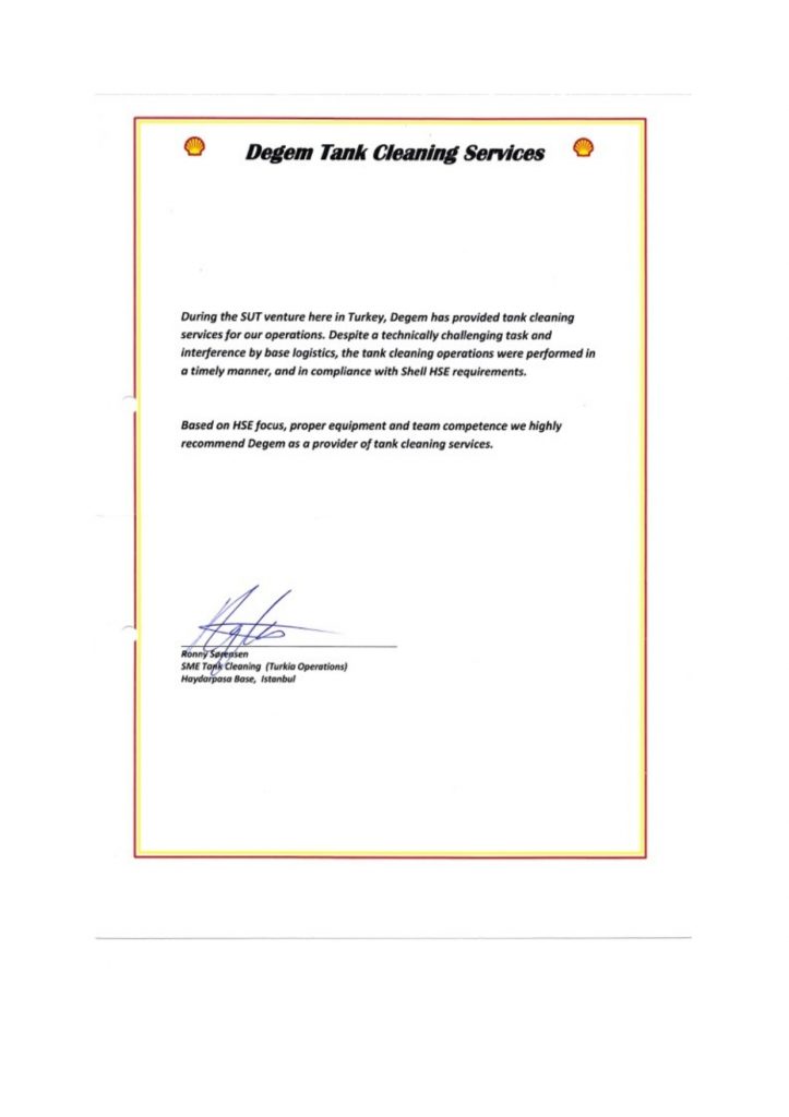 Reference Letters – Degem